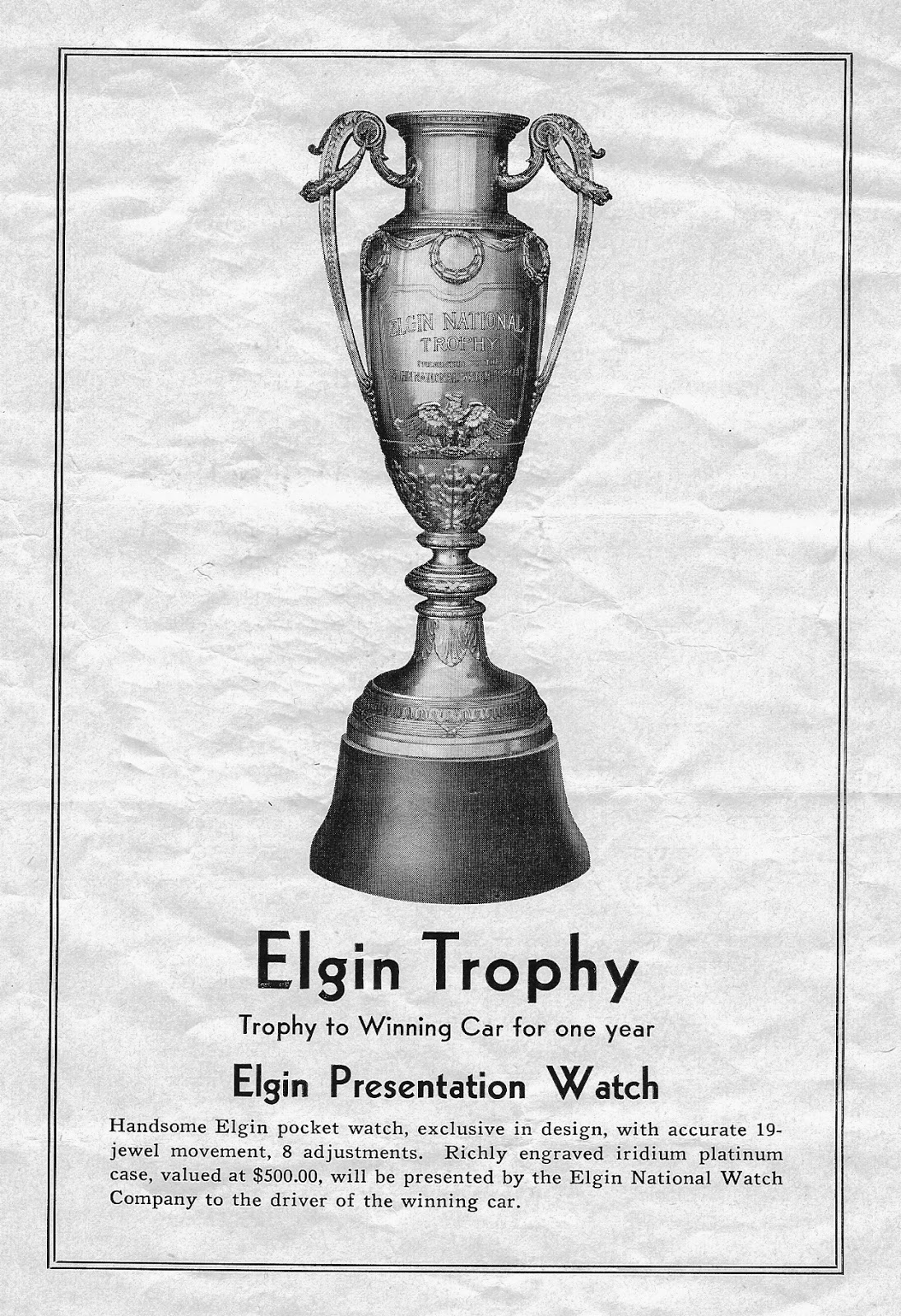 AutoHistory: ELGIN ROAD RACE 1933 - The Last Official Race