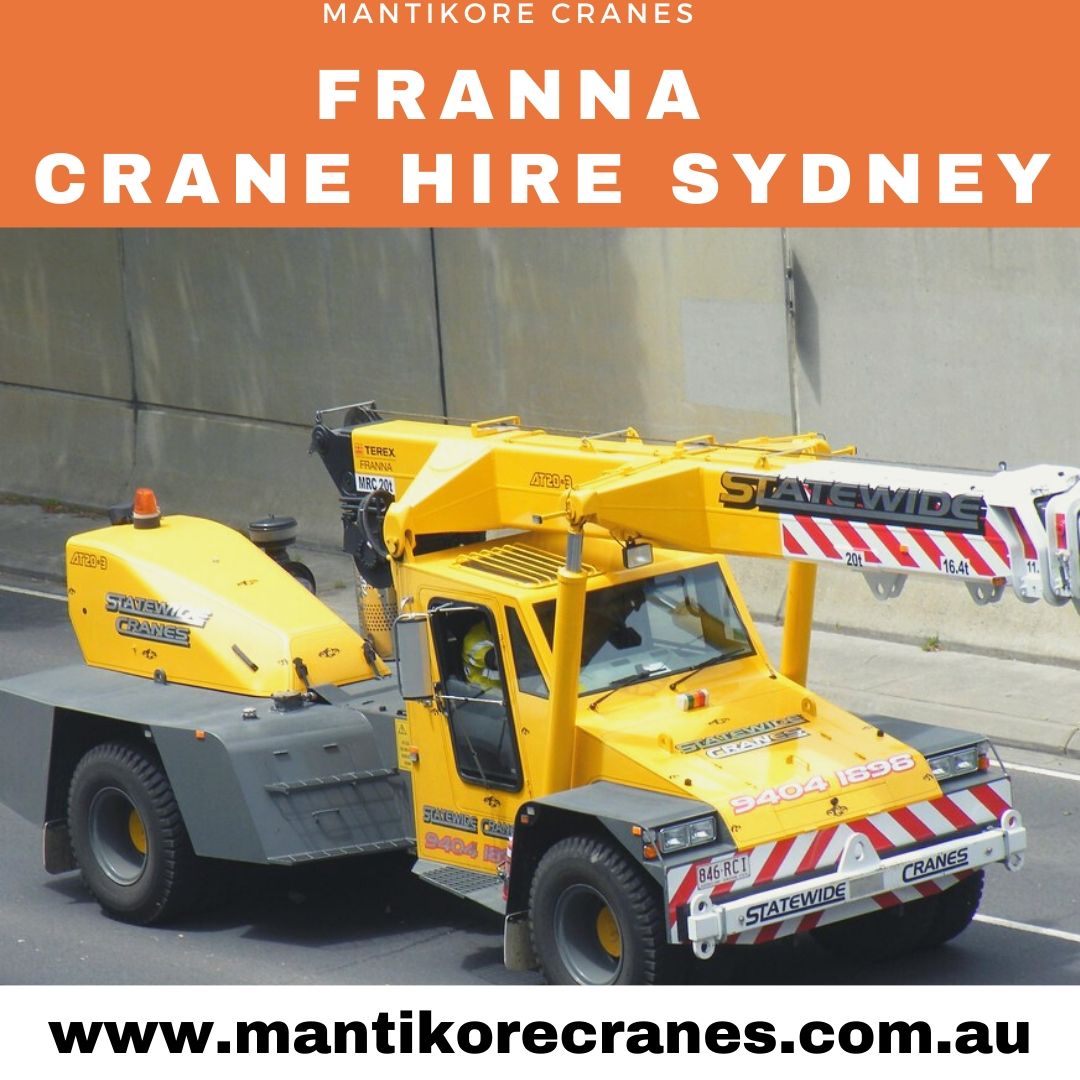 How to get the best franna crane hire Sydney?