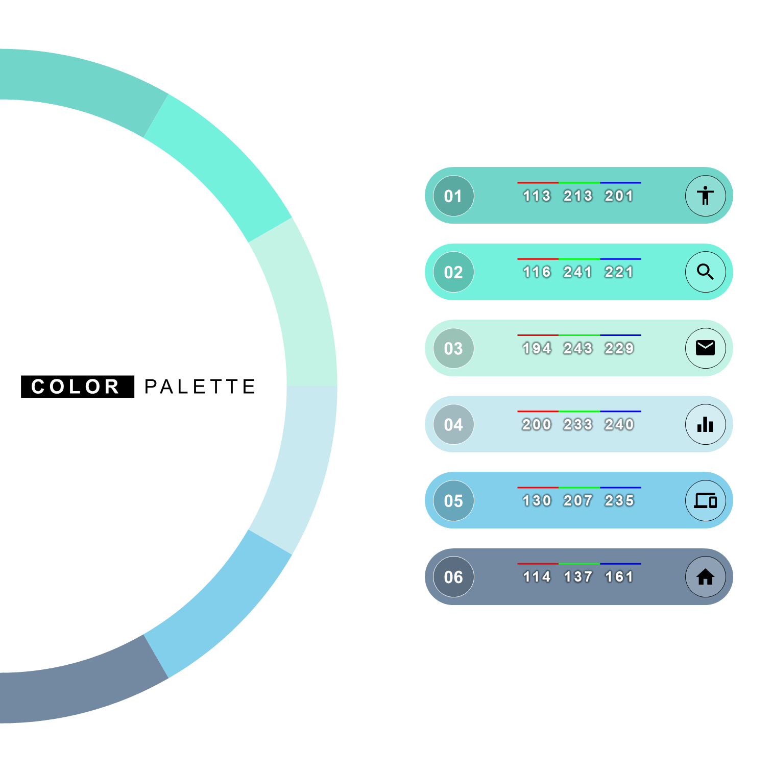 Color Palette 024 - PowerPoint Free