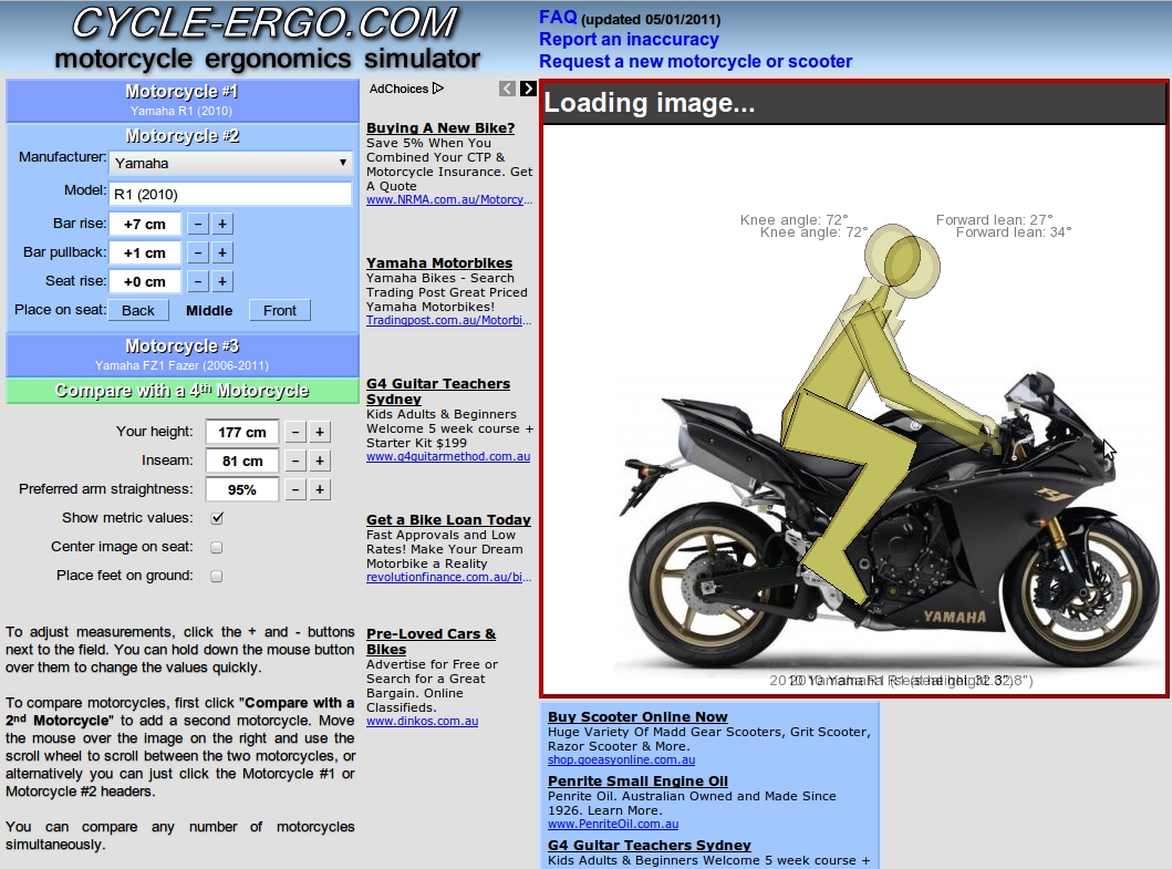 Six3SevenSeven: Motorcycle Ergonomics - Pictorially