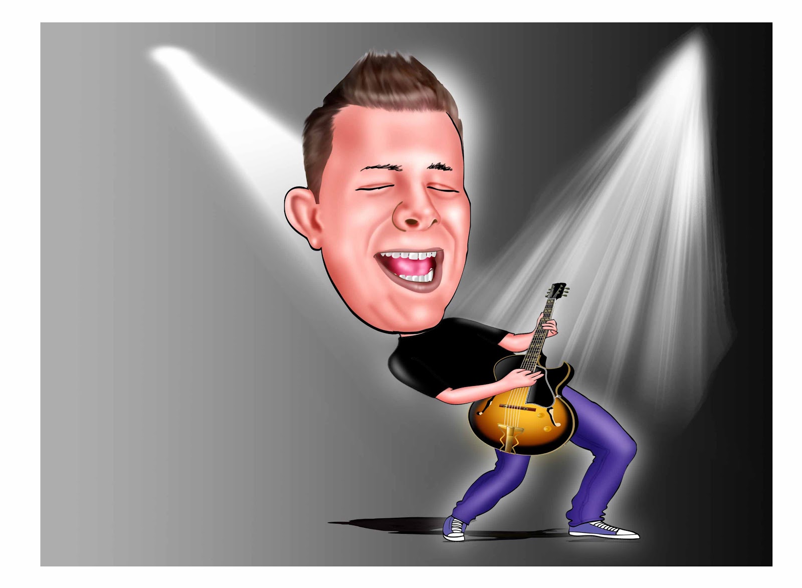 caricaturecartoon: singer caricature, musician caricature, man caricature,