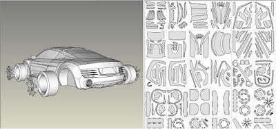Papercraft Audi R8 (Remake)