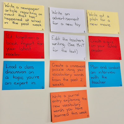 How To Use Student Choice Boards for ELA Assessment | So to Speak! with ...