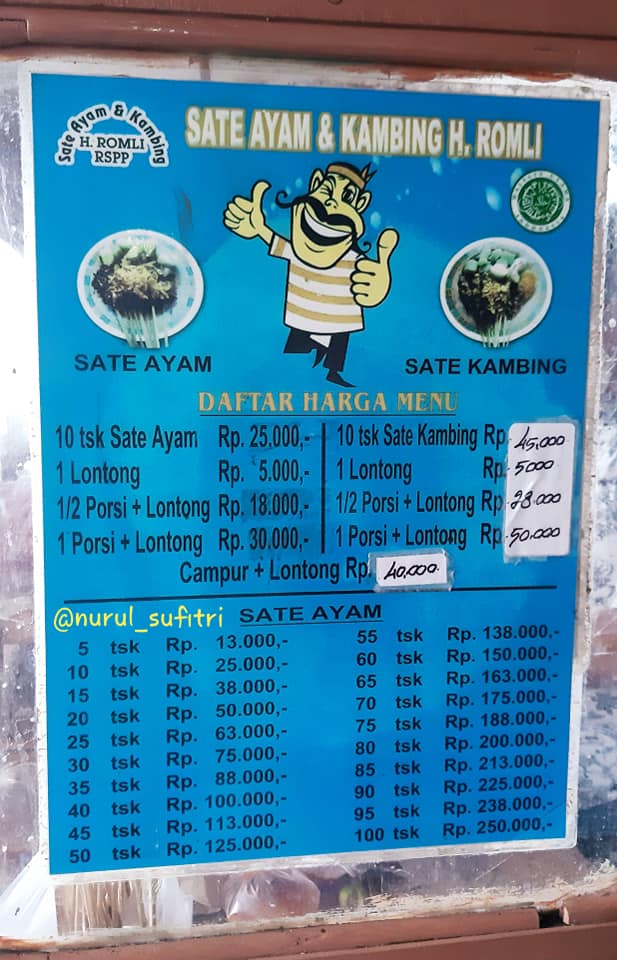 Menikmati Lezatnya Sate Ayam dan Kambing RSPP yang Legendaris [ Nurul ...