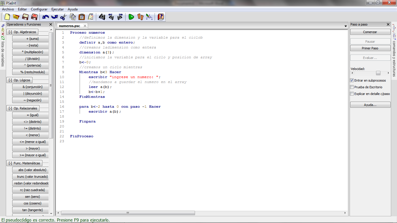 programacion.503: ejercicio.numeros