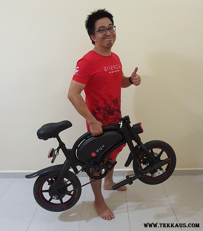 DYU D3+ Smart Foldable Electric Bike Review | Tekkaus® | Malaysia ...