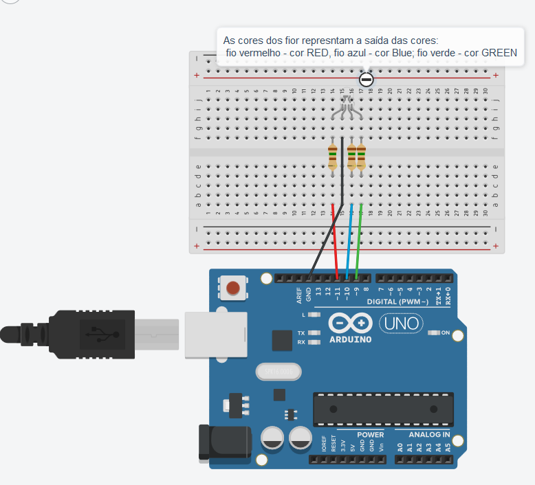 Literacia TIC: Circuito Arduino - LED RGB
