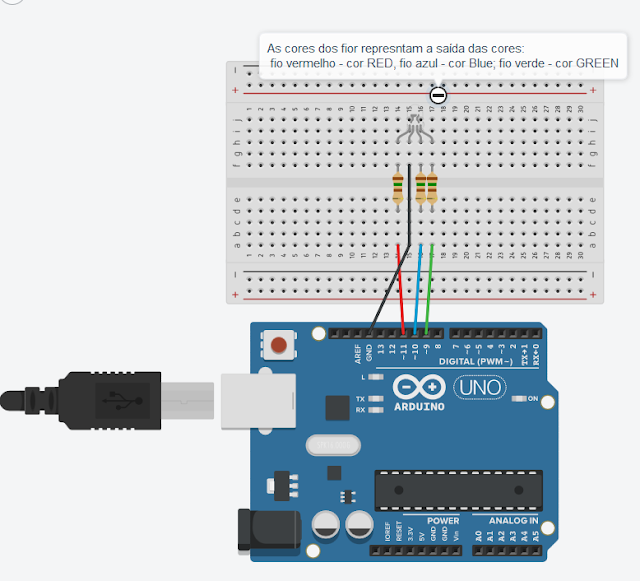 Literacia TIC: Circuito Arduino - LED RGB