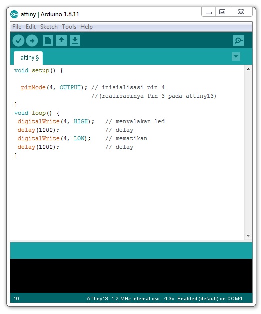 Cara Sederhana Memprogam Attiny13 / Attiny 13A Menggunakan Arduino