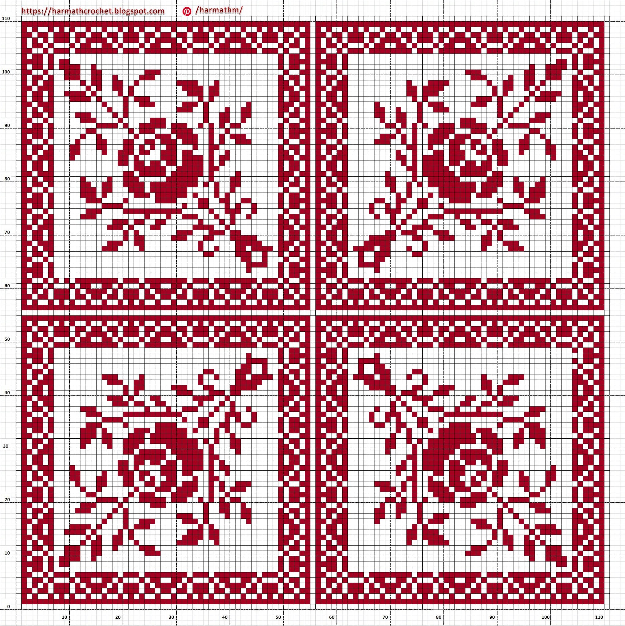 Filet - Crochet Patterns: Filet - crochet lace 444