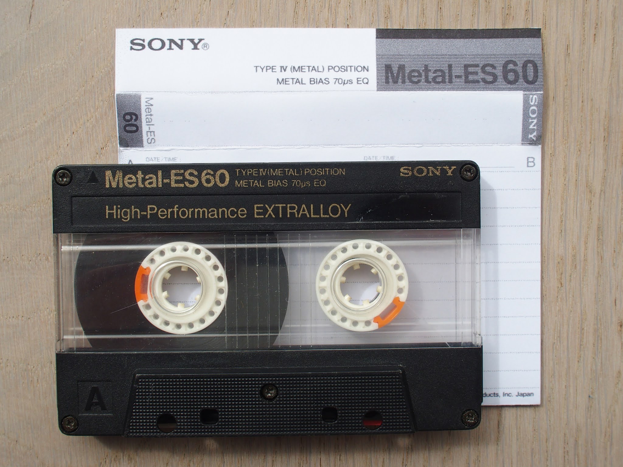 Audiochrome: Cassette tape measurements: Sony Metal XR, ES, Hitachi ME, Maxell MX, Scotch ...