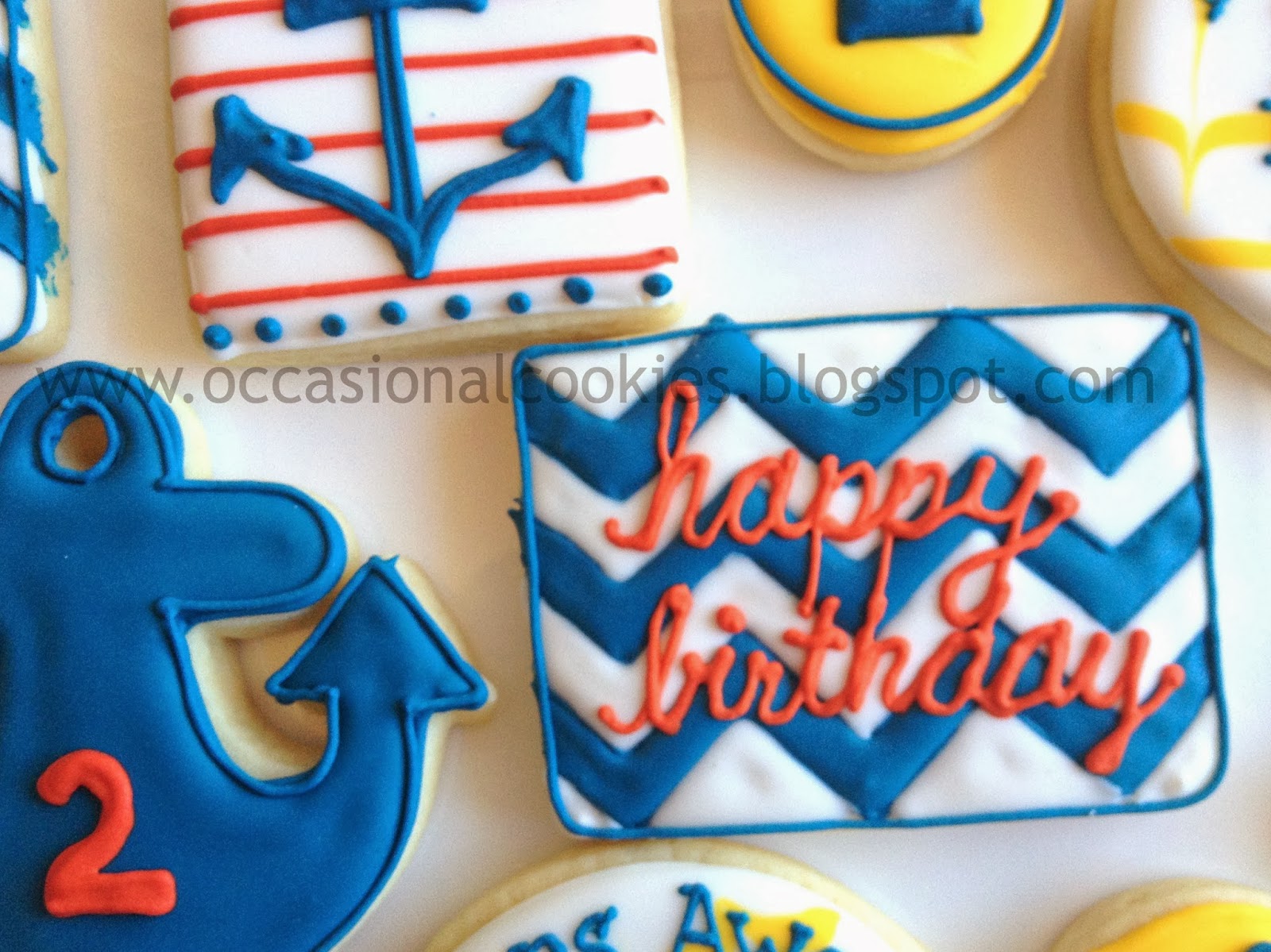 Occasional Cookies: Nautical Birthday