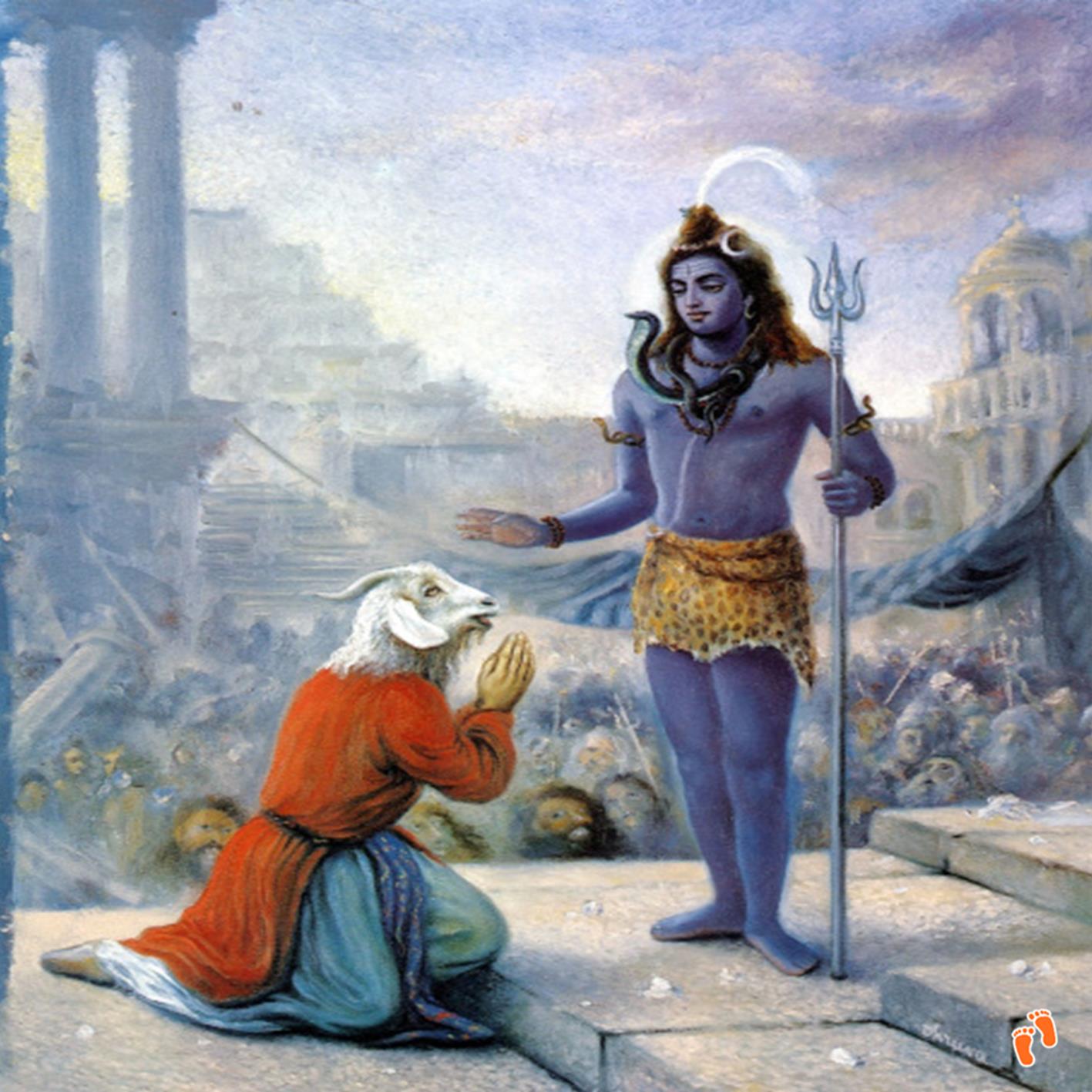 Yatna Yoga: Momento da destruição do sacrifício de Daksa