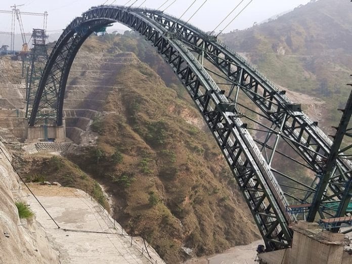 India completes arch of world’s highest railway bridge in Jammu and ...