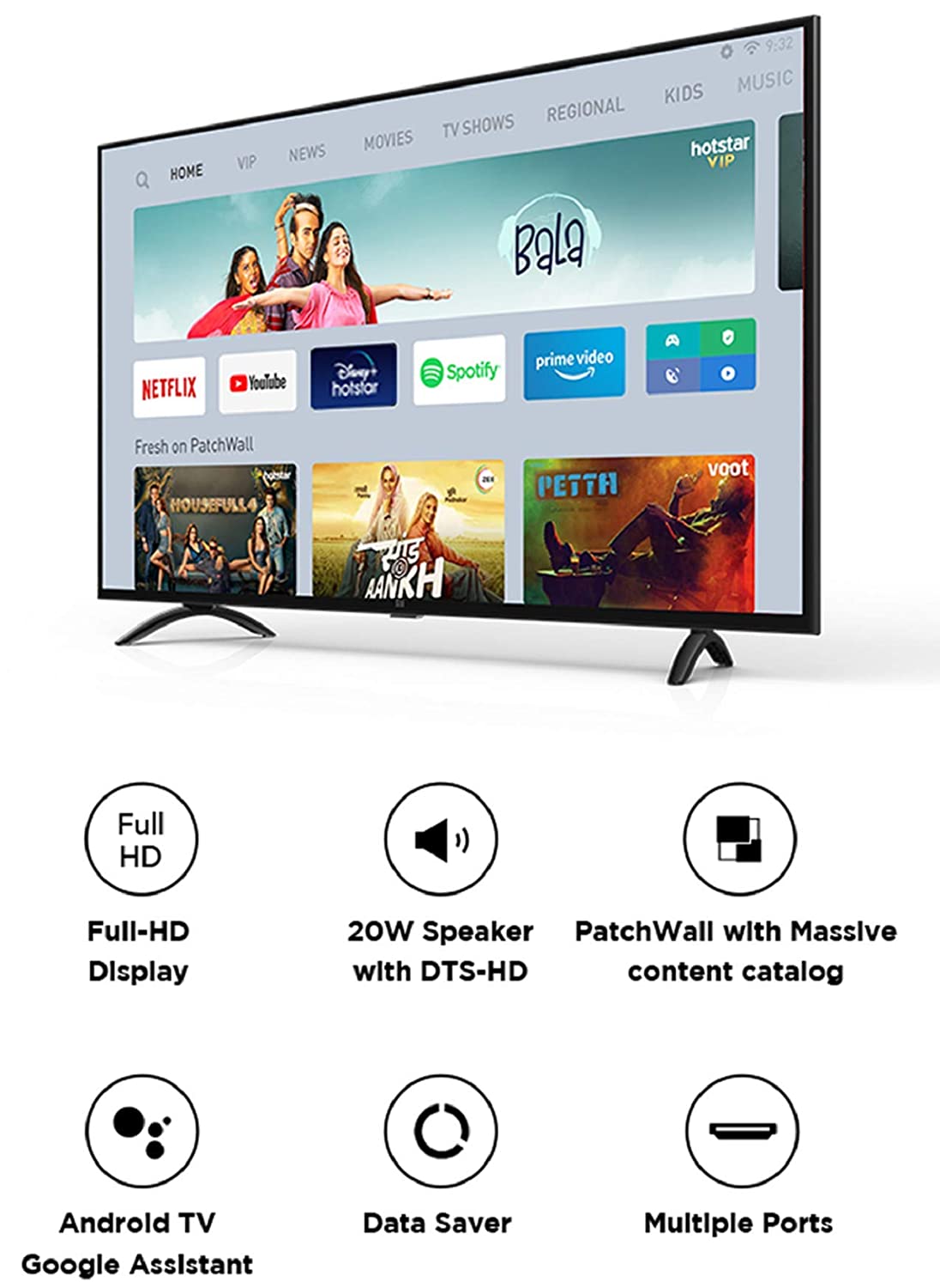 Mi TV 4A PRO 108 cm (43 Inches) Full HD Android LED TV (Black) | With ...