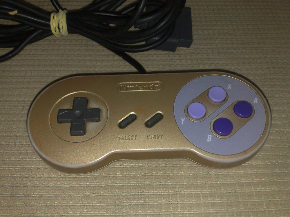 Nintando Oficial Site: Controle dourado do SNES, de edição limitada ...