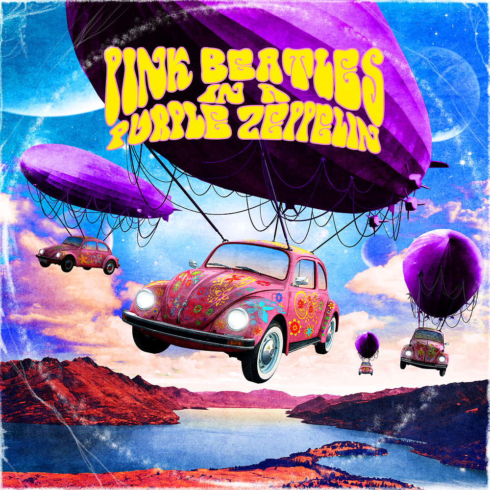 THE ART OF CLAUDIO BERGAMIN: Pink Beatles In A Purple Zeppelin