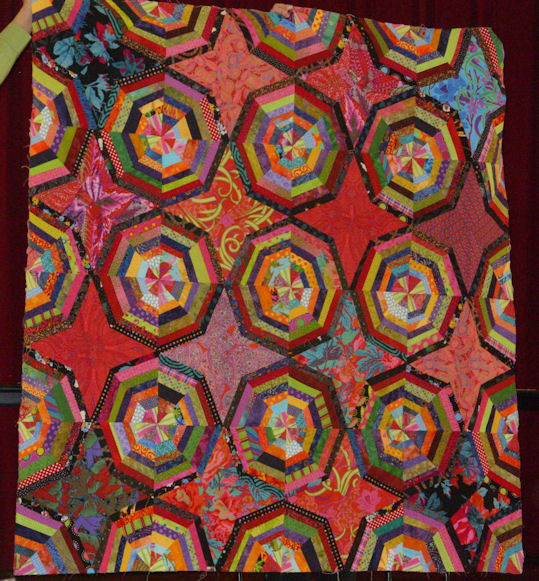 Elizabeth's Quilt Projects: String Piecing Spider Web Blocks