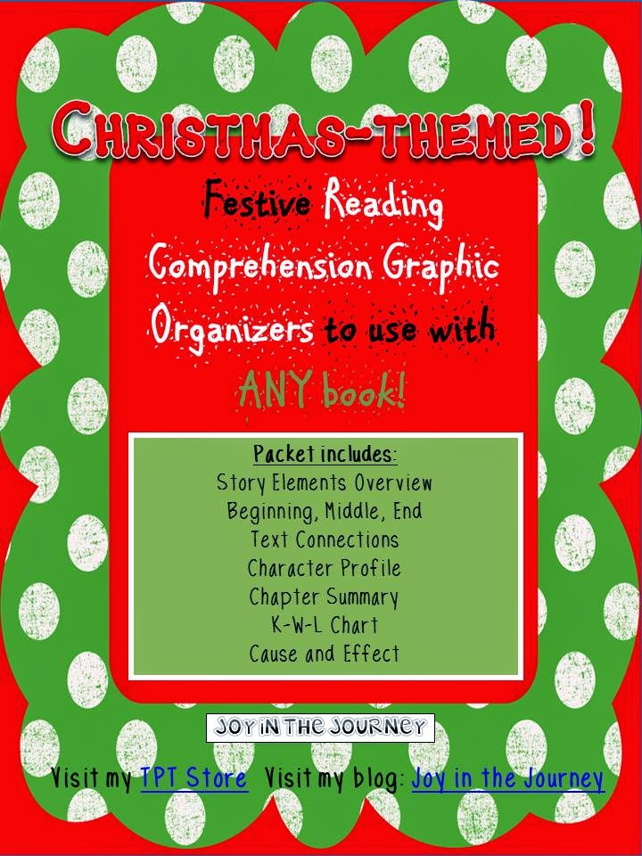 Fifth Grade Freebies: Christmas-themed Graphic Organizers for ANY Book!