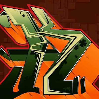 wallpaper zh: 5 Graffiti Letter K, Graffiti Style