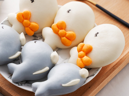 Cute Fruit, Vegetable Steam Dough, Buns(Baozi) Recipes For Kids ...