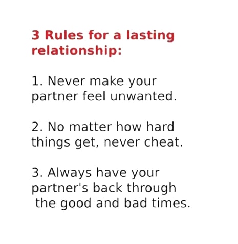 3 Rules For A Lasting Relationship ~ Love Quotes Sweet Dreams IN Jaipur
