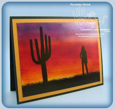 Handmade Desert Sunset Card & There's a Fox in Them There Woods ...