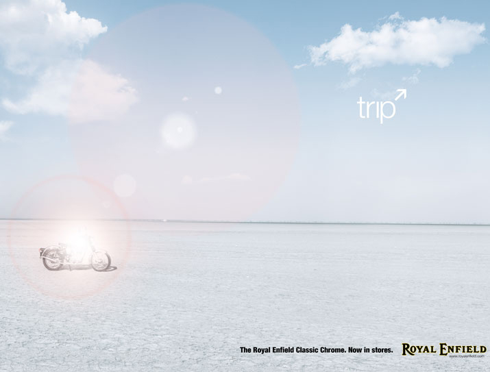 RoyalEnfields.com: Royal Enfield Classic Chrome ad is blindingly clever