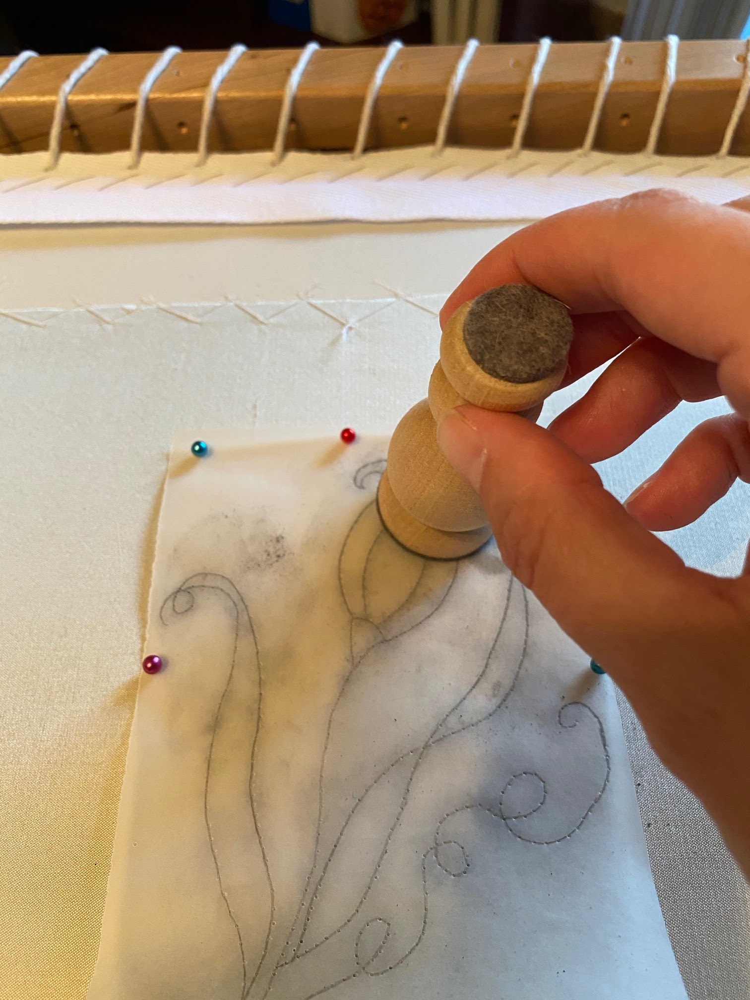 Transferring the Pattern with the Prick and Pounce Method