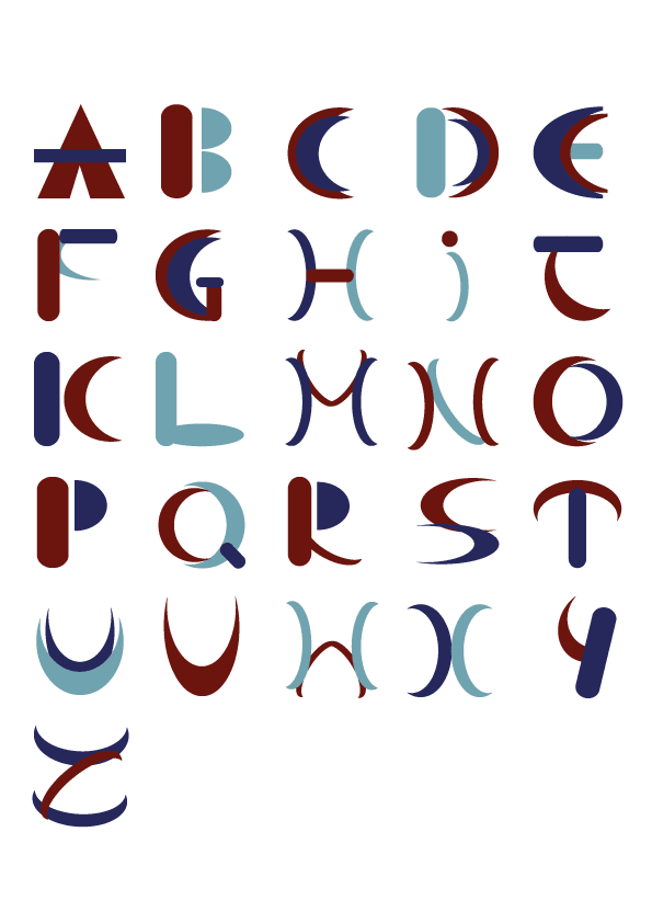 la salle 100: Créer son alphabet sur Illustrator