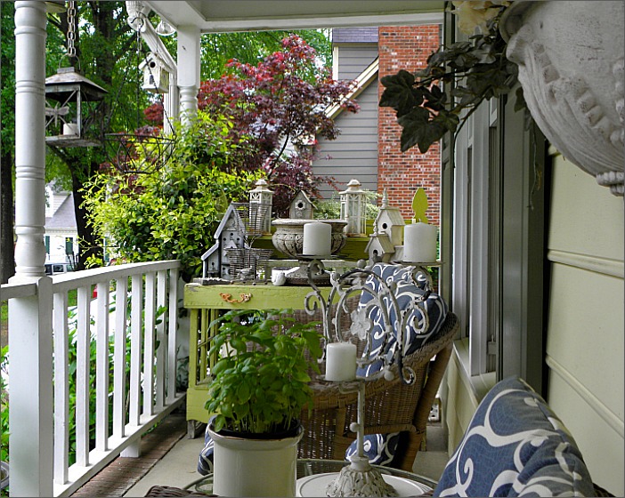A Breath of Fresh Air: Rainy day on the front porch.