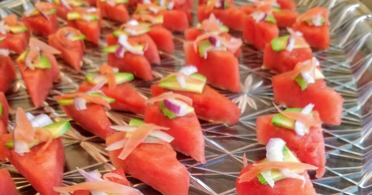 Hot and Cold Running Mom - Just my Stuff: Watermelon Sashimi Appetizers