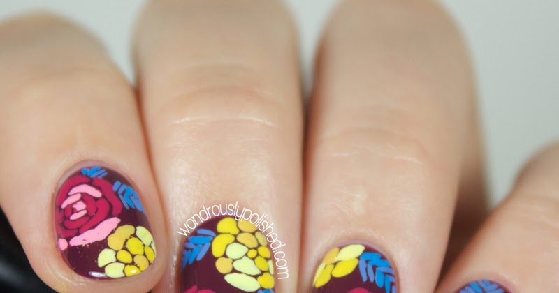 Wondrously Polished: 31 Day Challenge, Day 11 - Floral: Abstract Flower ...