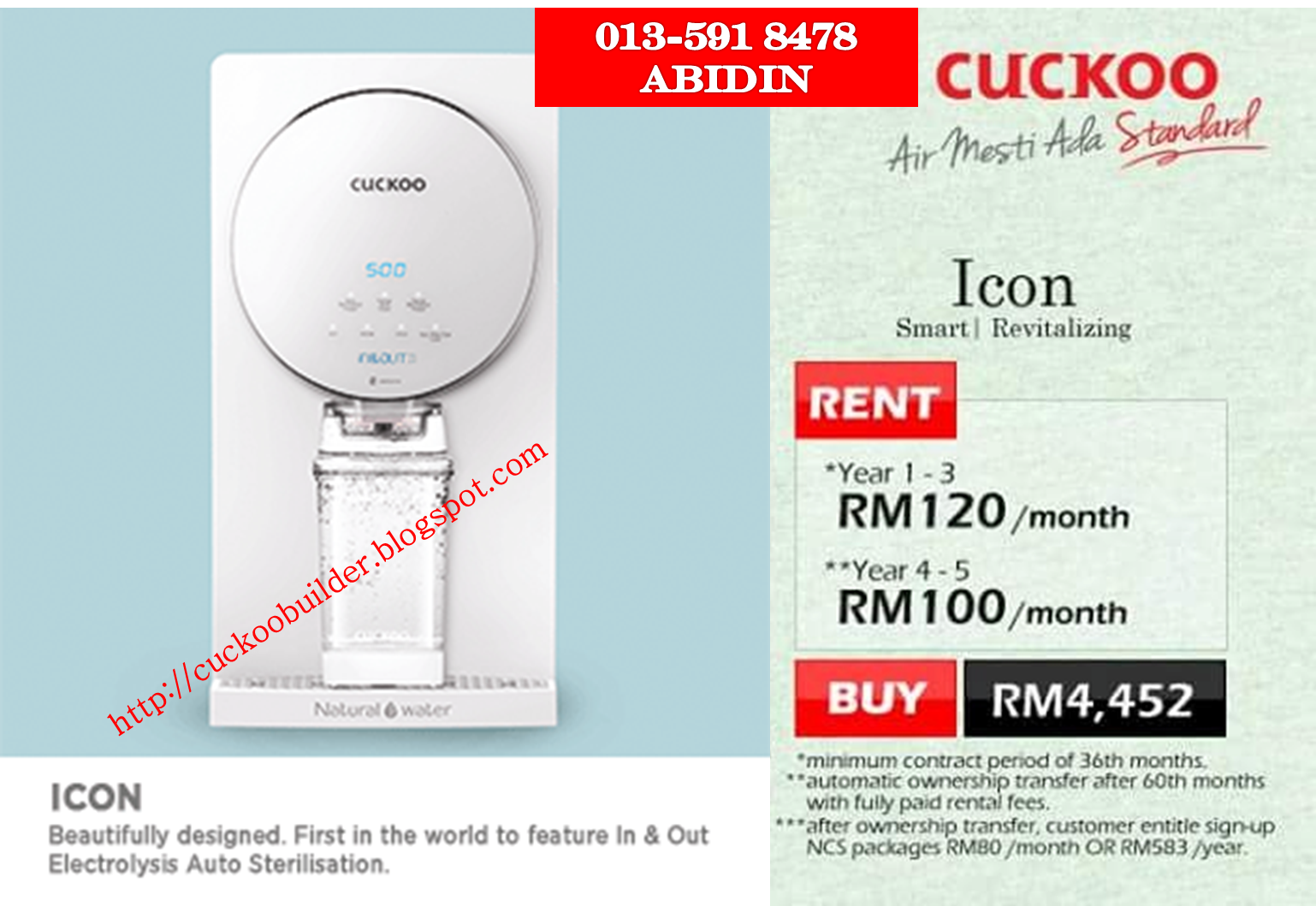 REBUT PELUANG MAMPU MILIK BERSAMA CUCKOO: CUCKOO ICON