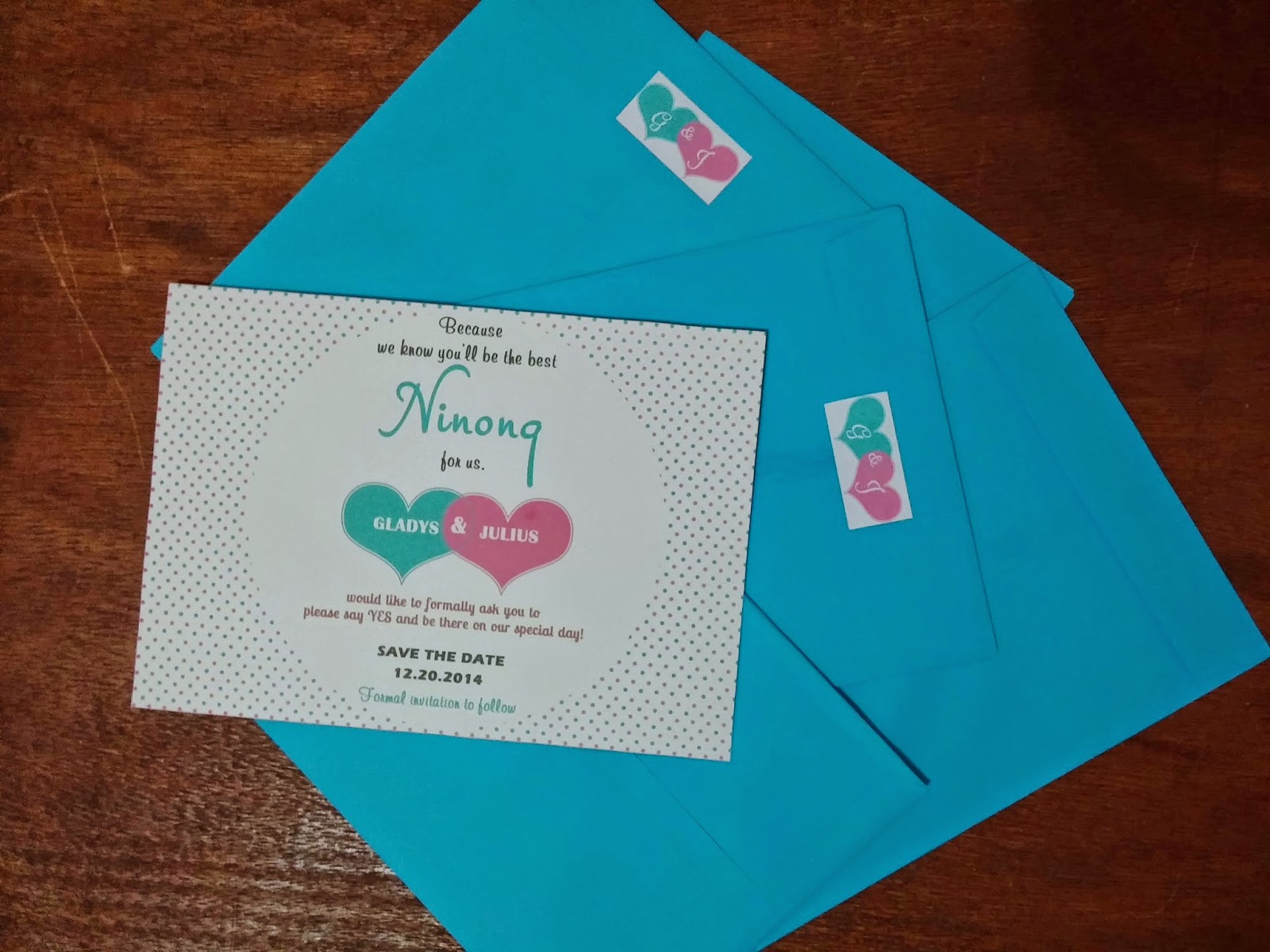 We Tied the Knot!: 2nd DIY: Will You Be Our Ninong/Ninang Card