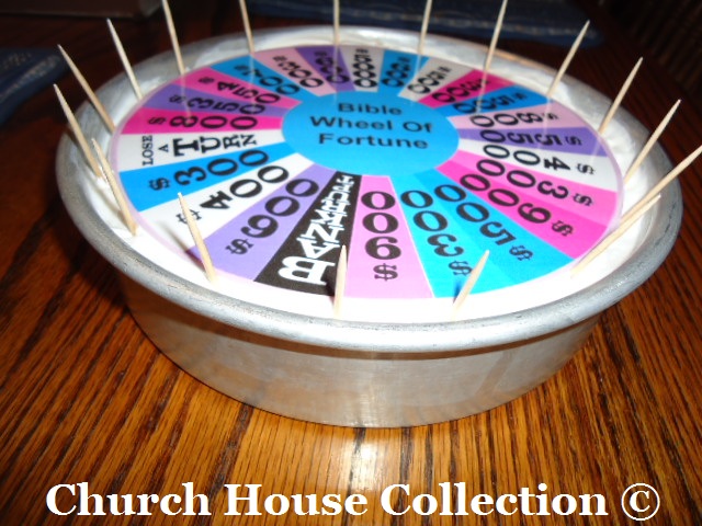 Church House Collection Blog: Bible Wheel Of Fortune Game and Cake