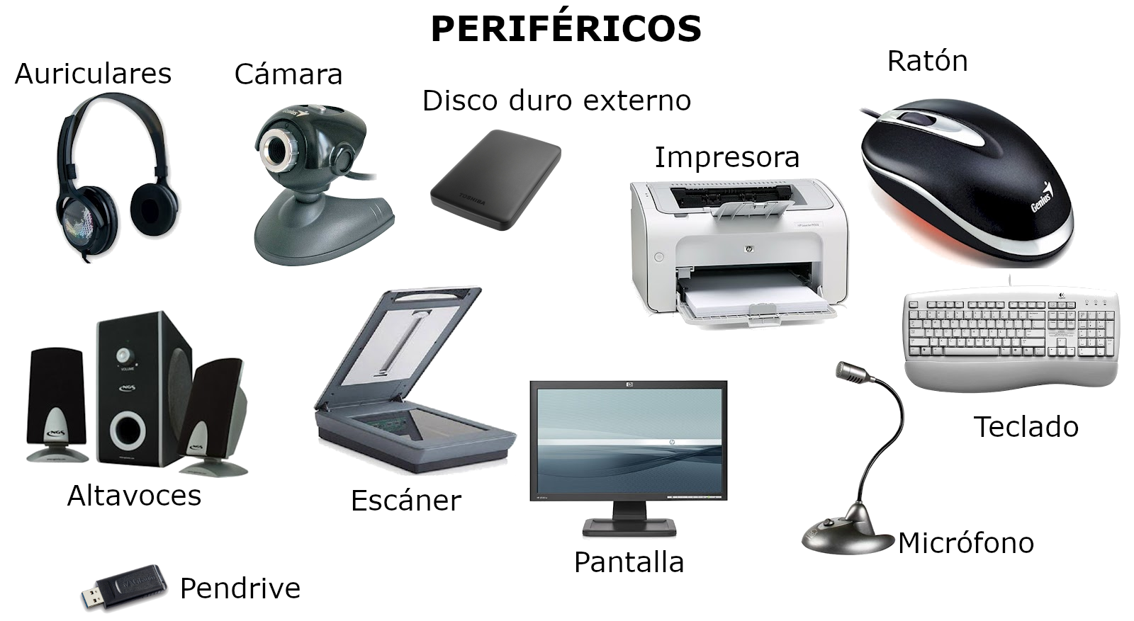 Taller de informática: PARTES DE UN ORDENADOR: HARDWARE