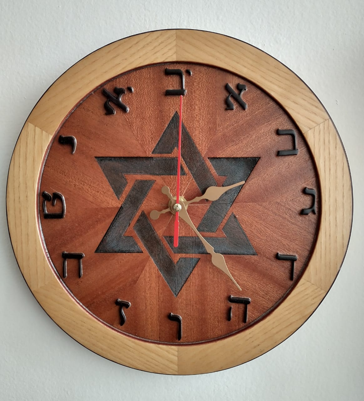 Judaica Menoráh: Relojes Hebreos de pared- de mesa - y de pulso