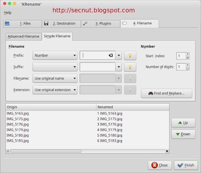 Batch File Renamer Software in Linux Using KRename - LinuxGUI.com Batch File Renamer Software in Linux Using KRename - LinuxGUI.com