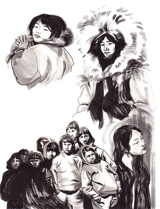 TIFFANY PROTHERO sketchblog : Inuits