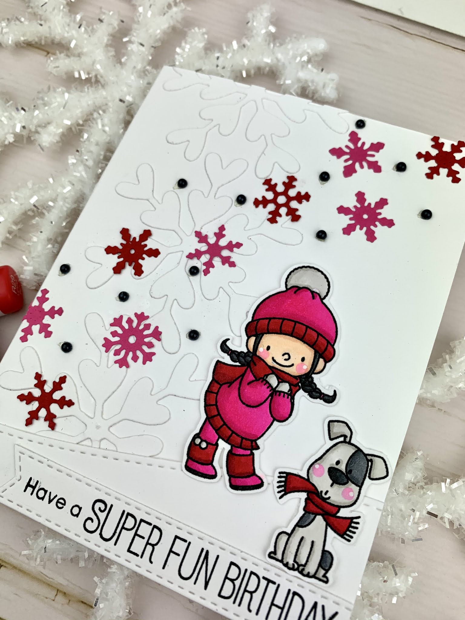 Made By Meghan K: Winter Fun Birthday Cards