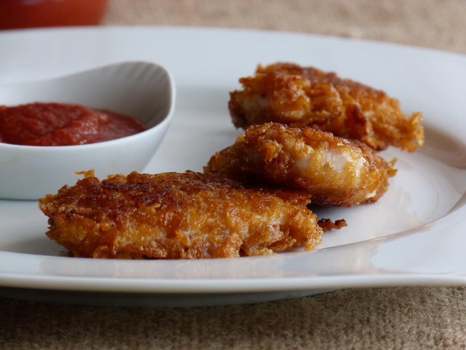 Chic, Chic, Chocolat: Nuggets de poulet croustillants, panure aux Corn ...