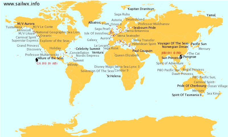 Cruise Ships Tracking Map | Ship Tracker