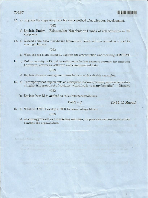 Anna University BA5205- INFORMATION MANAGEMANT NOVEMBER,DECEMBER 2019 ...