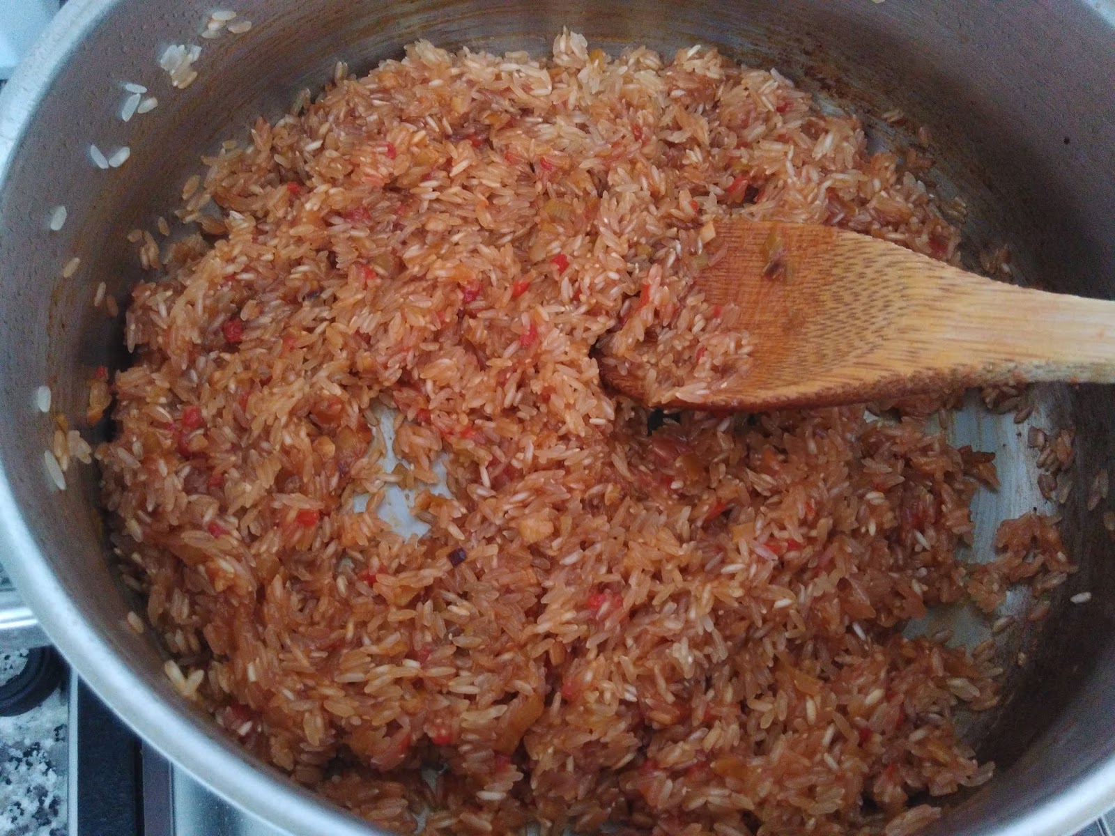 Lo que "Sé" cocina en casa: Choupa (pota) en salsa y arroz con verduras
