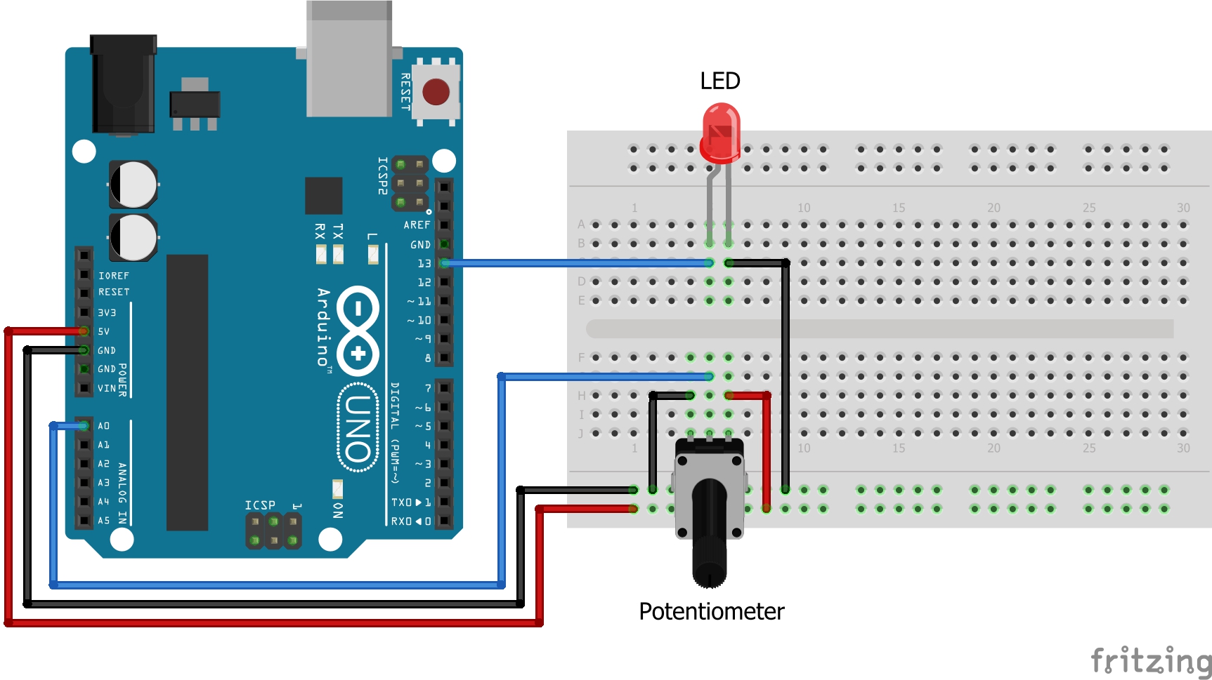 Arduino Tutorial : Analog Input Potentiometer - MUHILHAM • Electronics ... Arduino Tutorial : Analog Input Potentiometer - MUHILHAM • Electronics ...