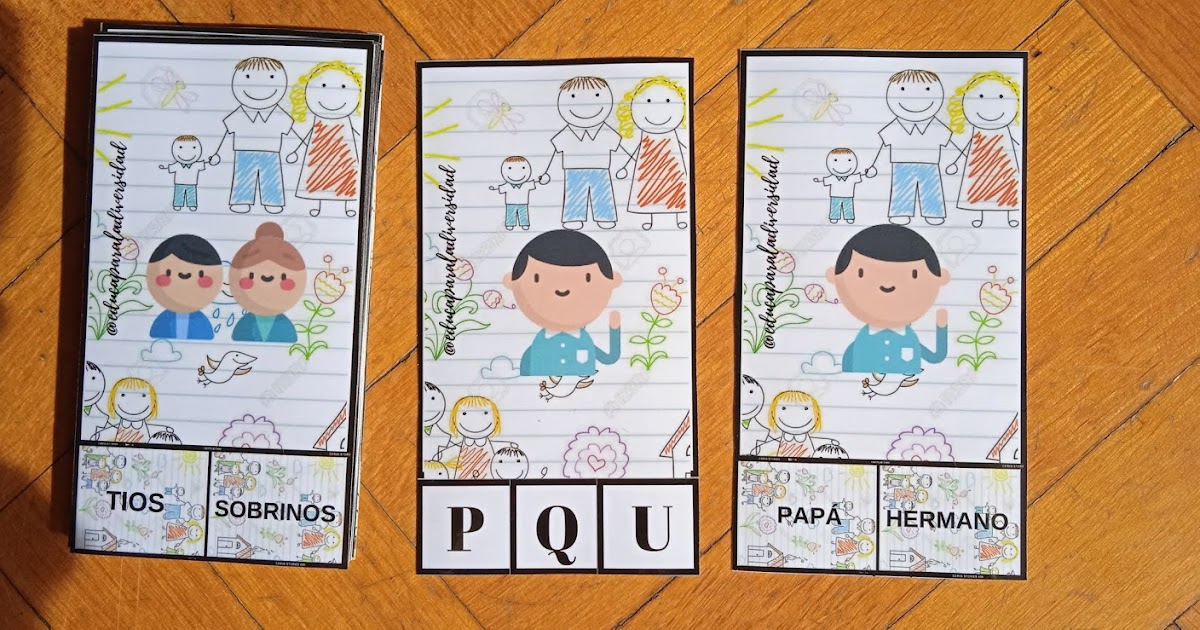 TARJETAS DE PALABRAS " LA FAMILIA"