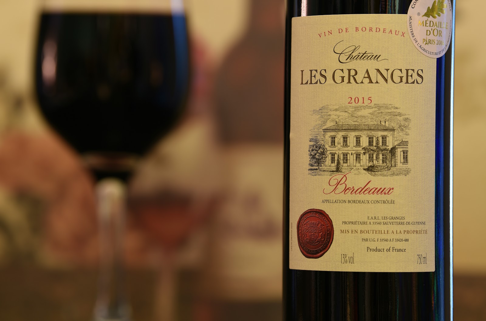 New Hampshire Wine-man: Château Les Granges Vin De Bordeaux 2015 ...
