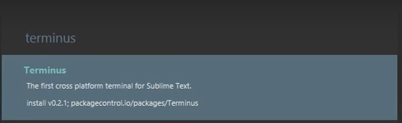 Terminals in Sublime Text 3