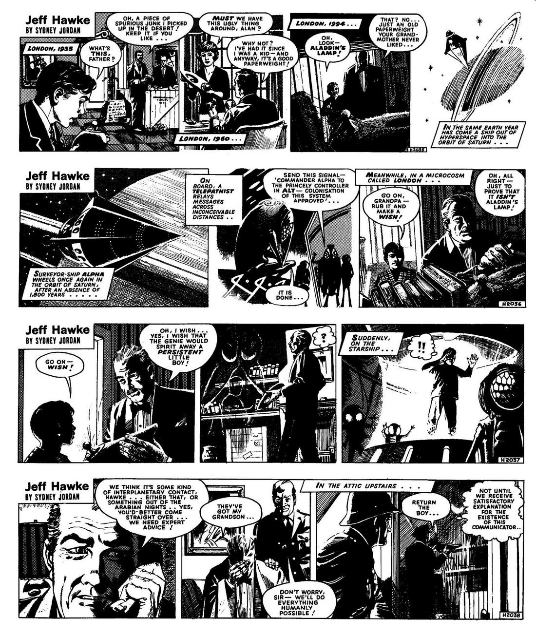 Hairy Green Eyeball 3: Jeff Hawke — UK Science Fiction comic strip ...